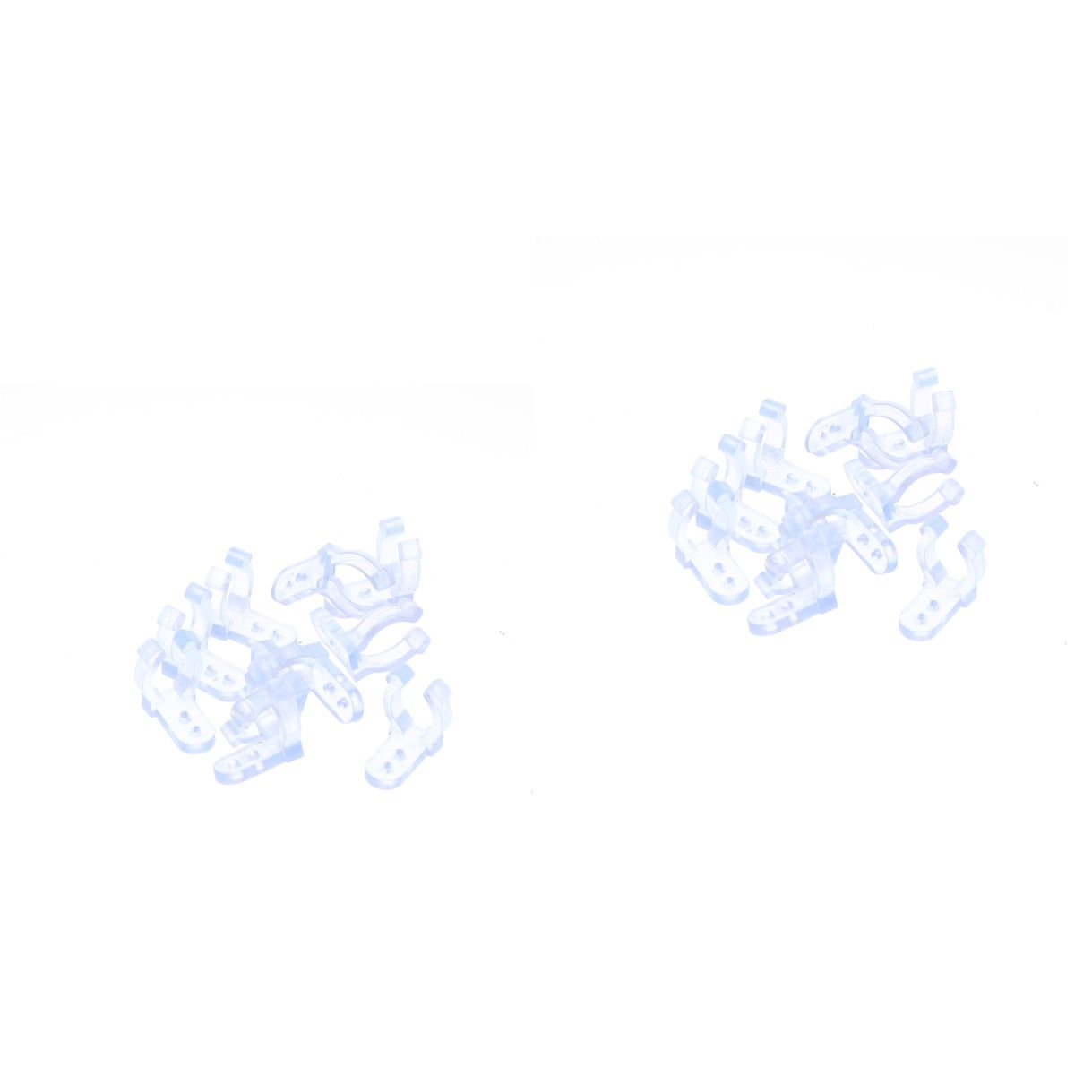 20 PCS /Pack Clear PVC LED Rope Light Clips Holder Durable Mounting ...