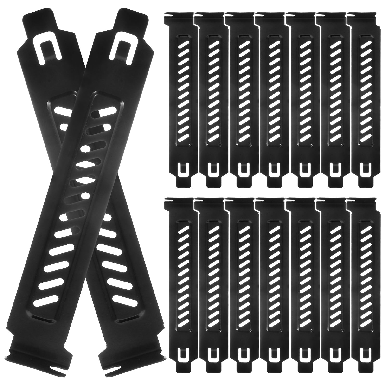 20 PCS Pci Blank Fixture Cooling Fan Computer Case Cases Black ...