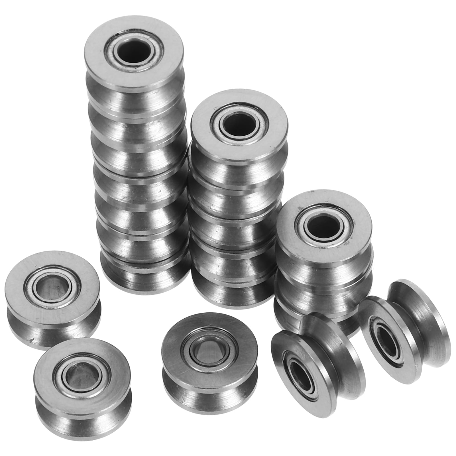 20 PCS Pipe Fitting Hose Clamp Air Pressure Gauge Tires Guide Rail ...