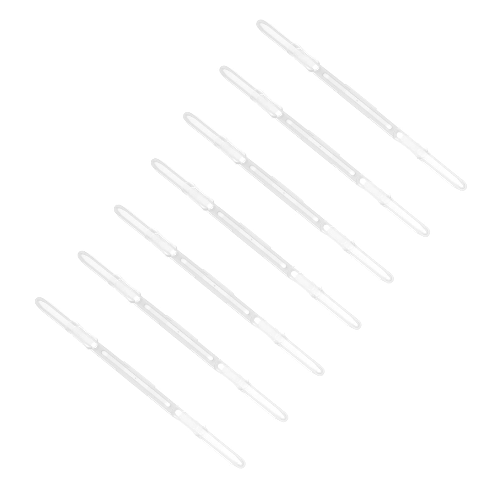 20 PCS Plastic Binder Chip Clips Bag Food White Bookbinding for School ...