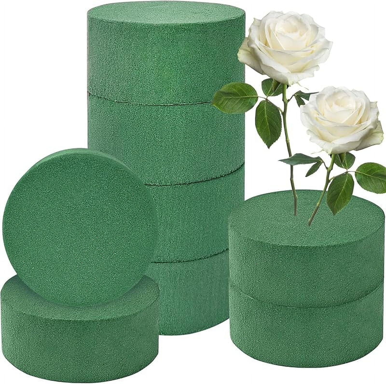 20 PCS Round Floral Foam,Green Wet Foam Block,Wet Florist Floral Foam ...