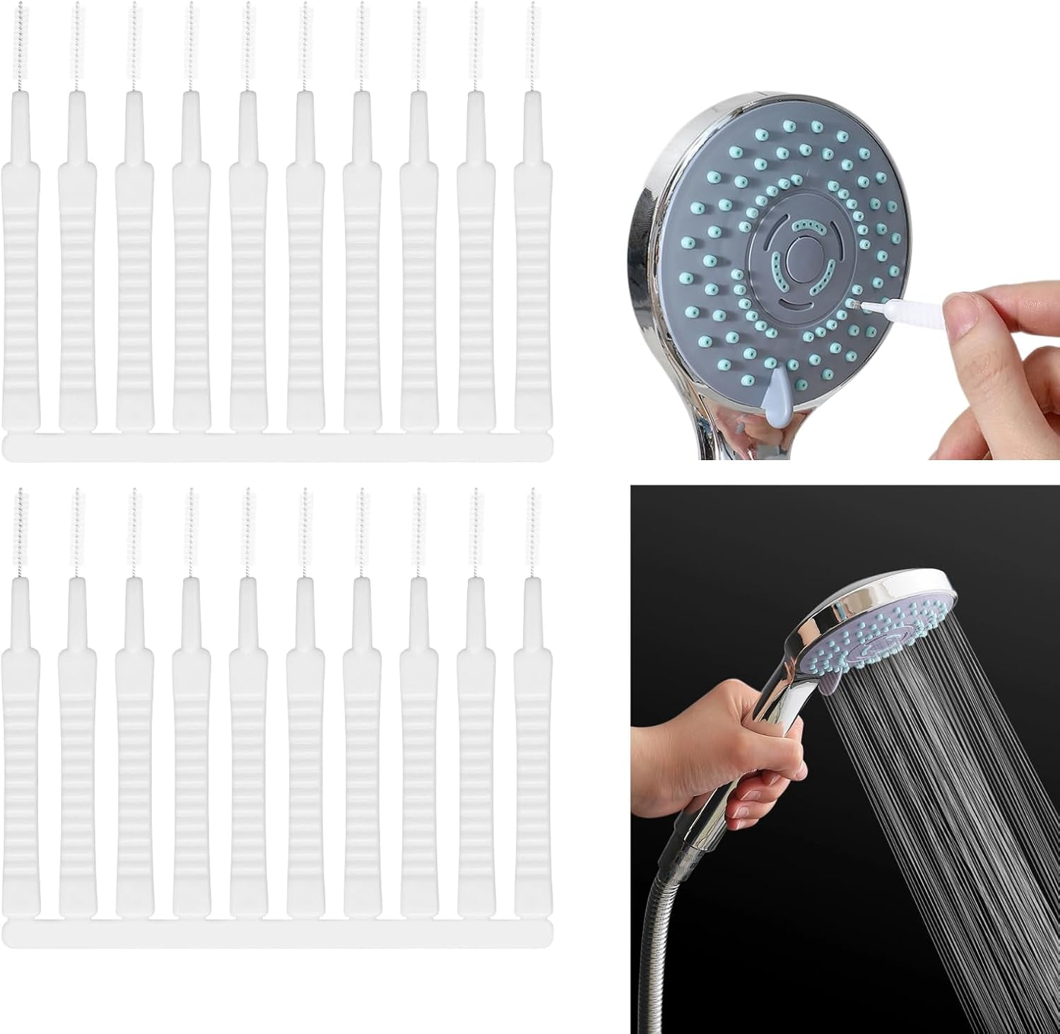 20 PCS Shower Head Cleaning Brush ,Showerhead Cleaning Brushes Picks ...