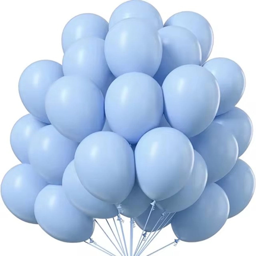 30 PCS Sky Blue Latex Balloons 12 Inch Happy Birthday Party Decorations Kids Adult Boy Girl Baby ...