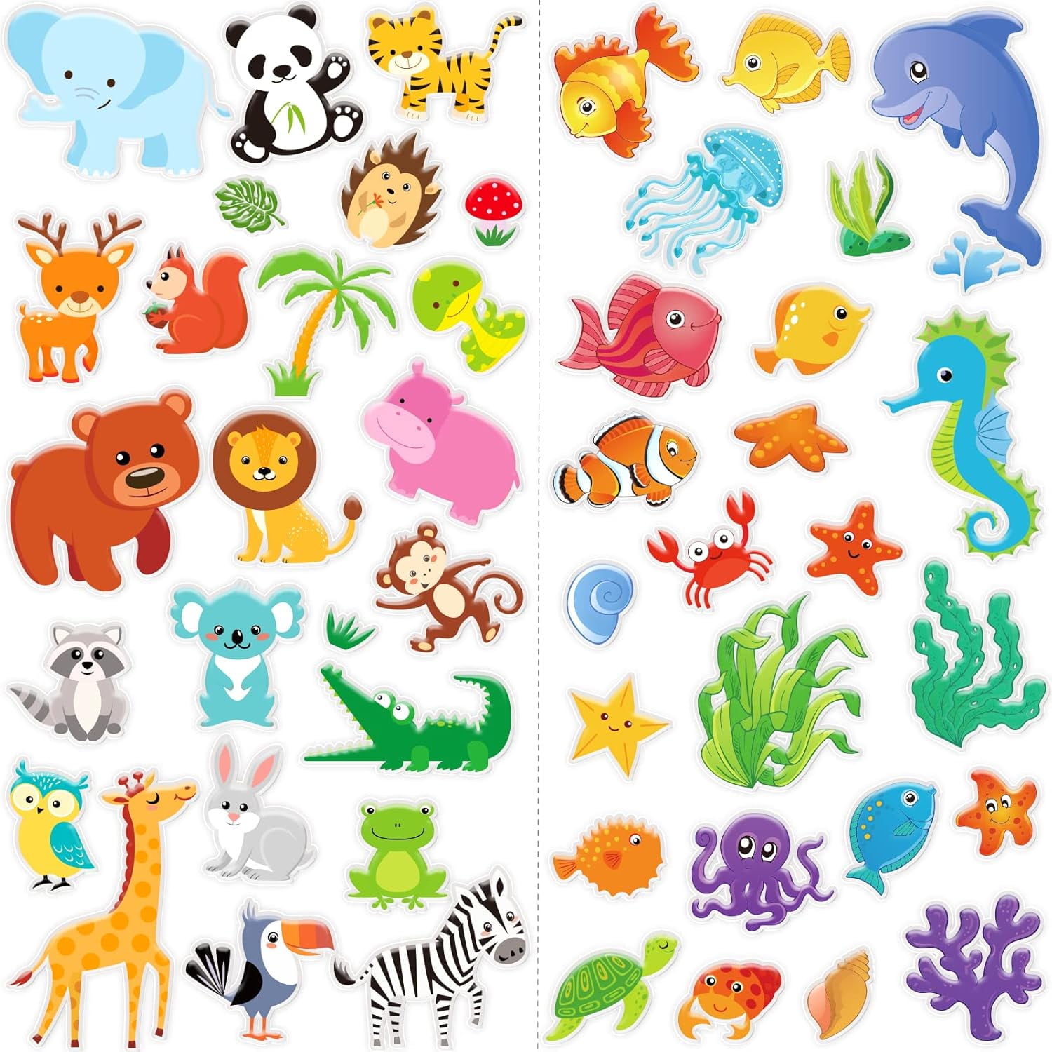 20 PCS Spring Flowers Thick Gel Clings Butterfly Window Gel Clings ...