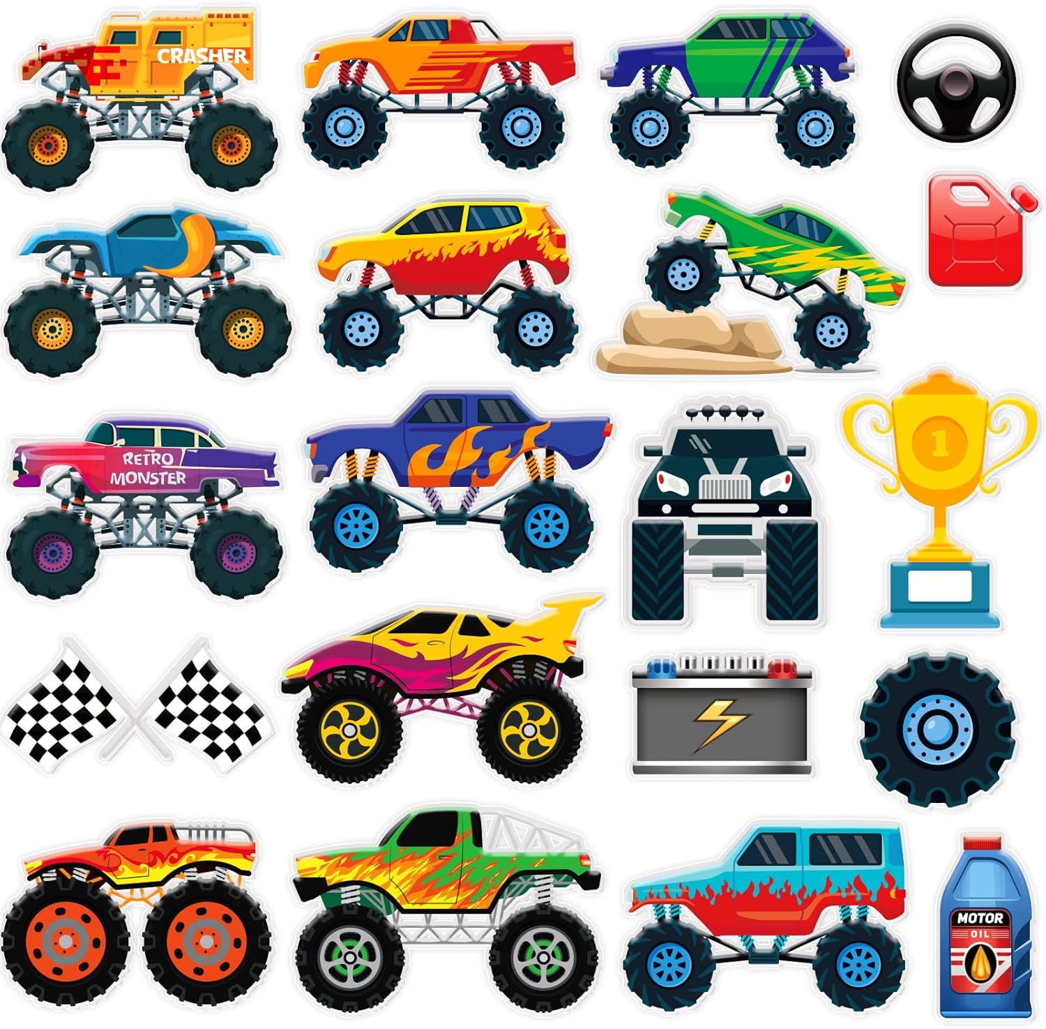 20 PCS Spring Flowers Thick Gel Clings Butterfly Window Gel Clings ...