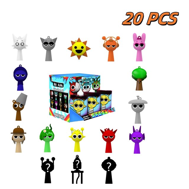 20 PCS Sprunki Action Figures Mystery Box, Sprunki Mystery Box ...