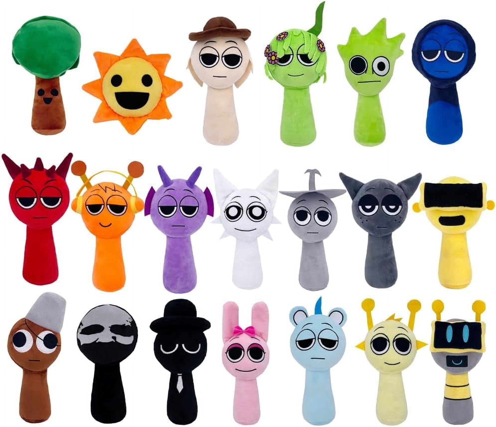 20 PCS Sprunki Plush Toys- 10'' Sprunki Cartoon Games Plushies Toy ...