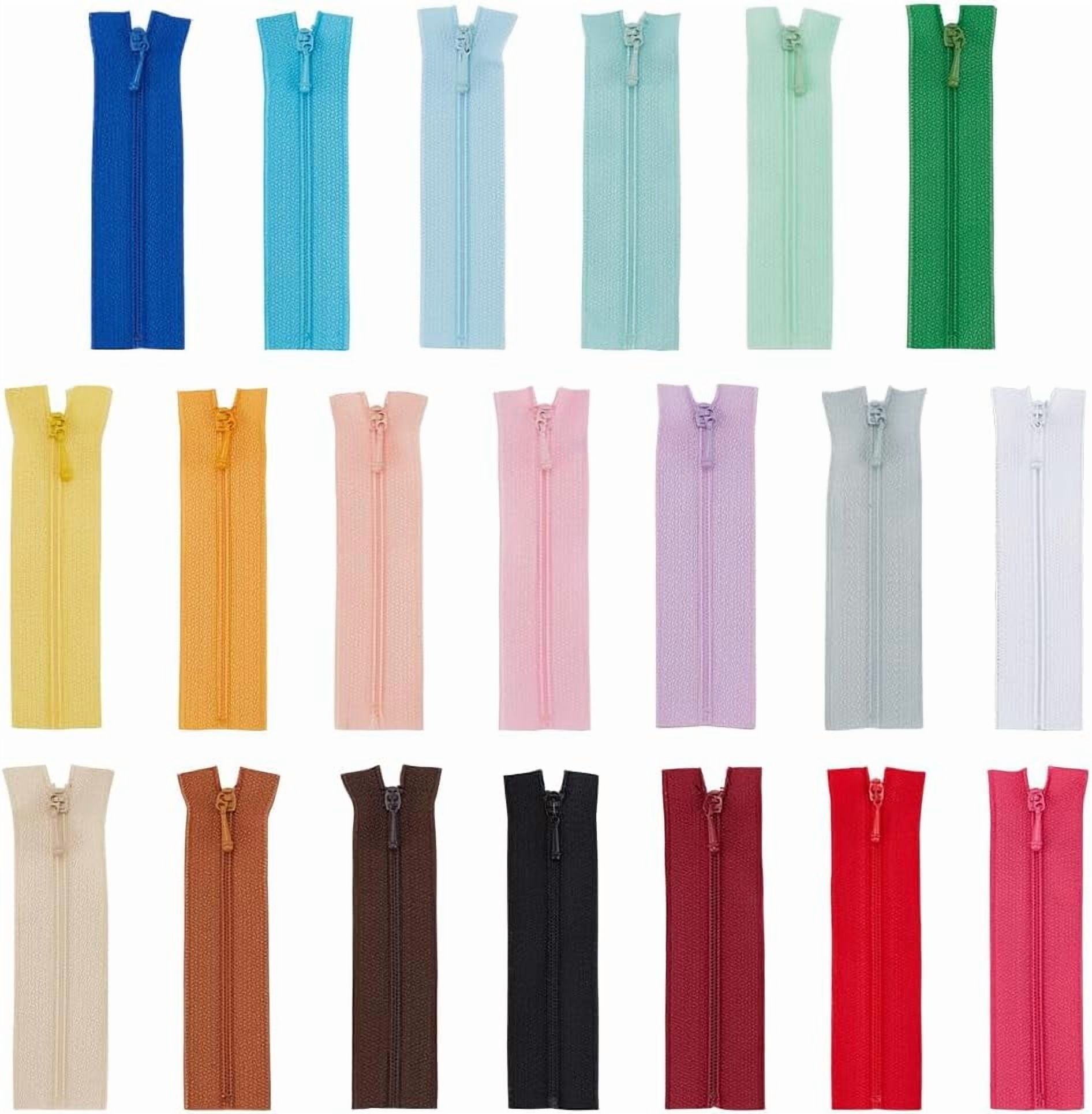 20 PCS Super Tiny Zippers - 3.5 inch Long Micro Mini Colorful Nylon ...