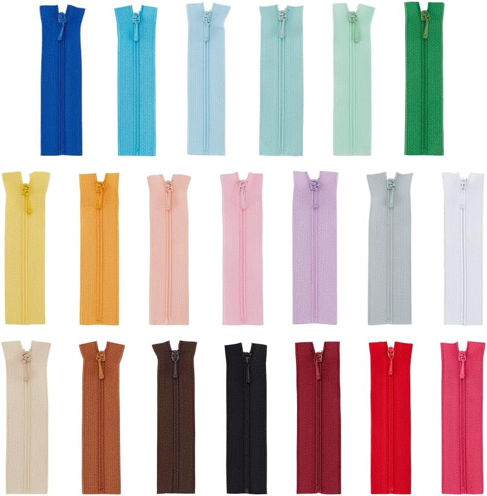 20 PCS Super Tiny Zippers for Doll Sewing Clothes 9cm/3.5 inch Long ...