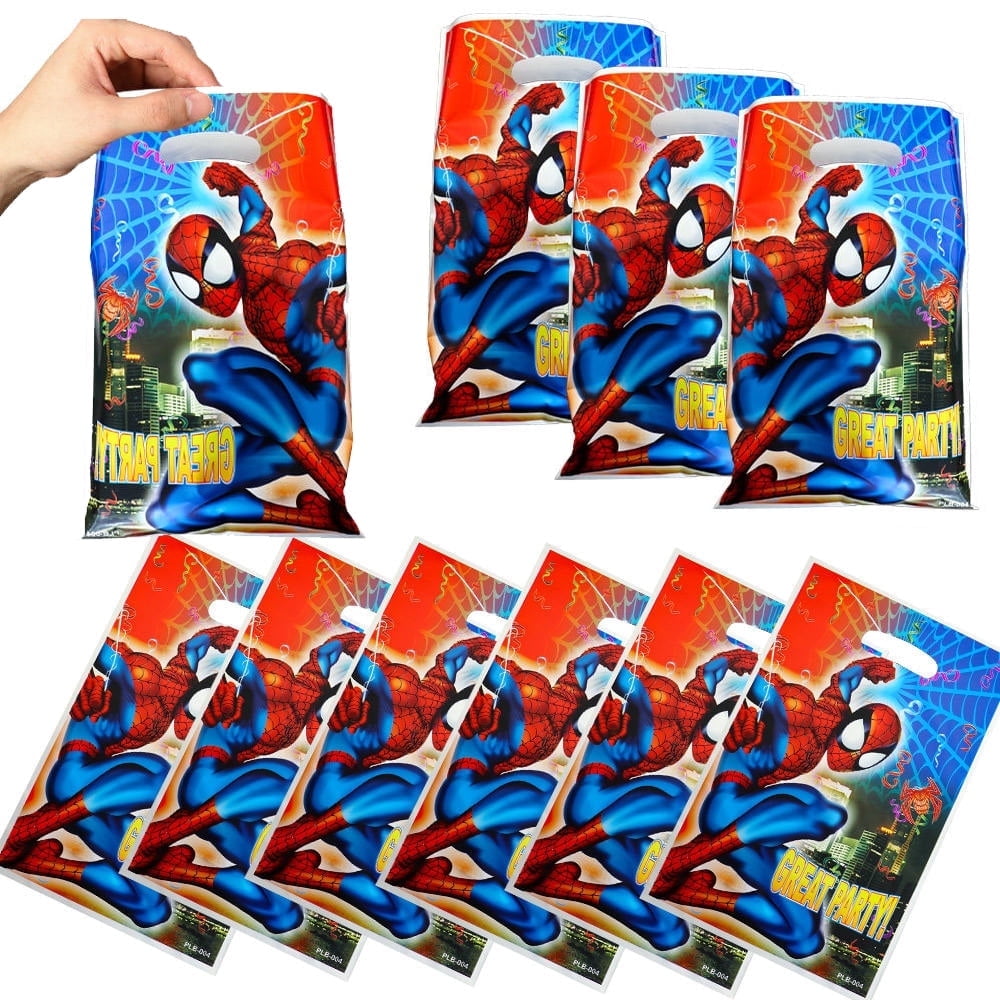 20 PCS Superhero Gift Bags Spiderman Gift Bags Hero Party Goody Bags ...