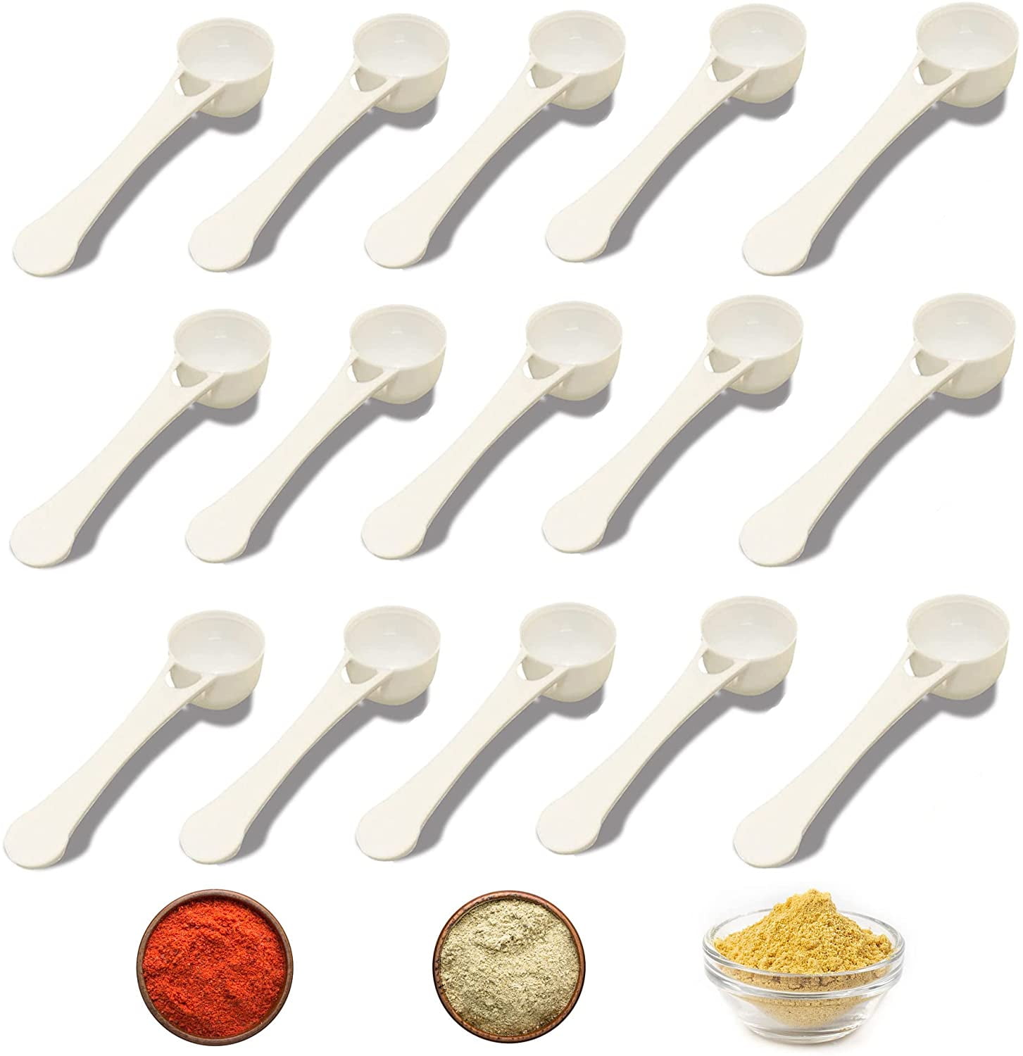 20 PCS Tablespoon Plastic Measure Spoons,Teaspoon Measuring Spoons ...