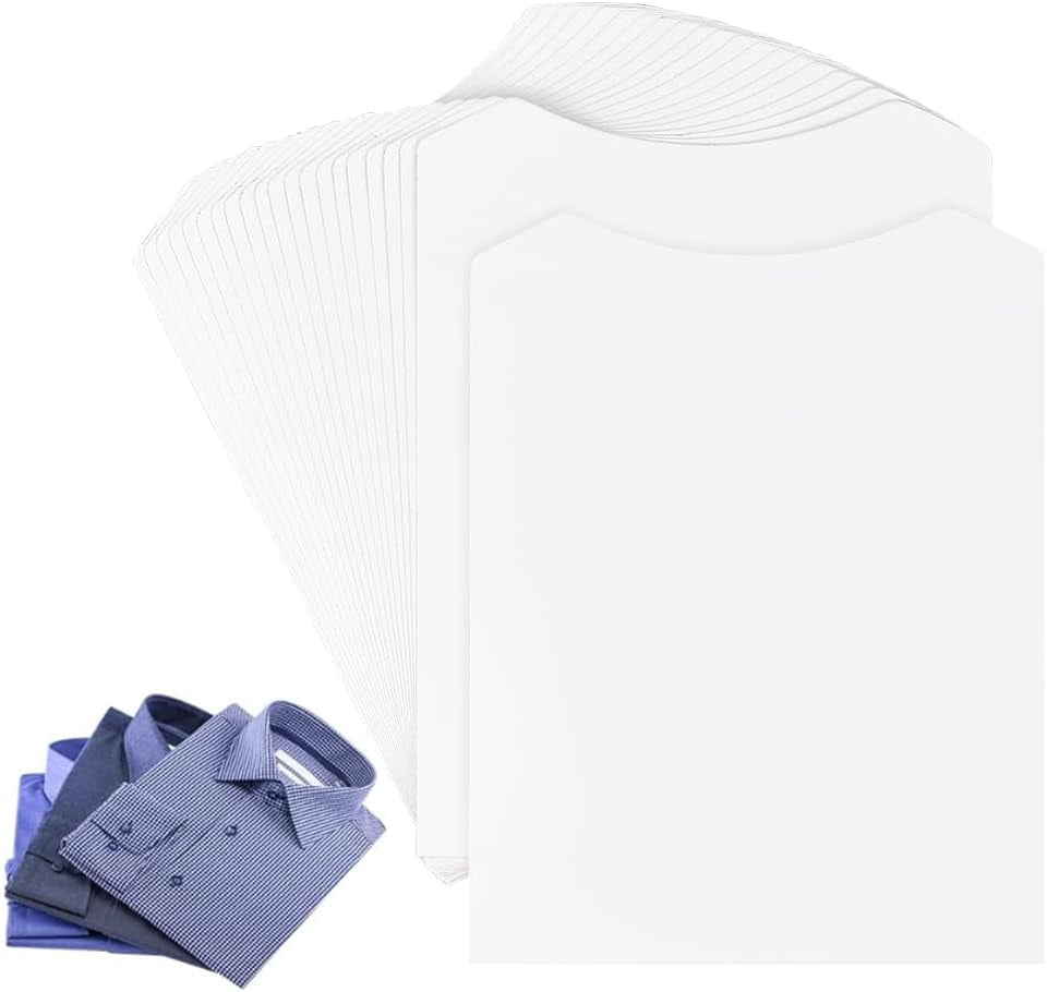 20 PCS White Cardboard Shirt Inserts 13.4x10.2inch Foldable lining Fold ...