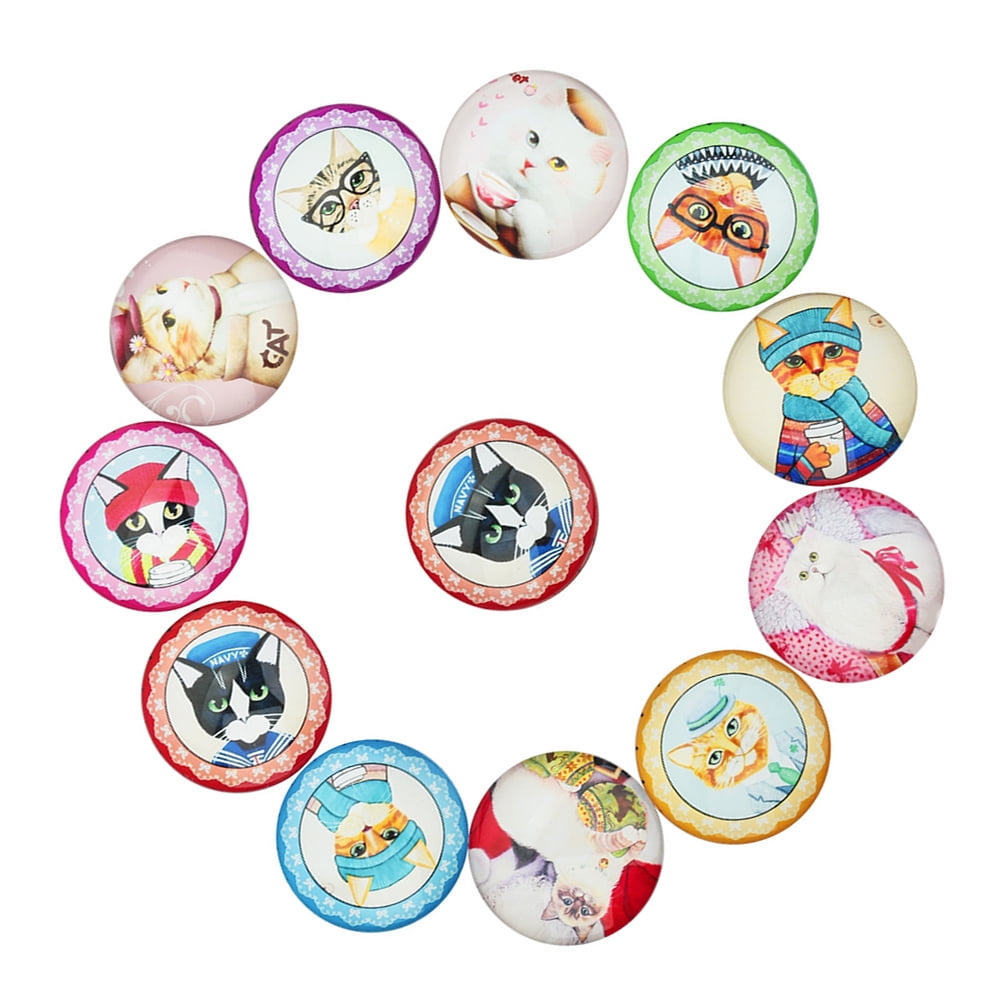 20 PCS Whiteboard Magnet DIY Stickers Transparent Stickers Refrigerator ...