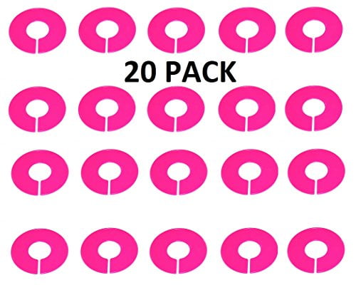 20 PINK-Clothing Rack Size Dividers Clothing Rack Size Dividers ...