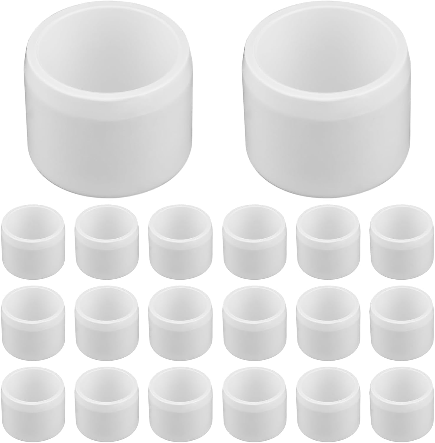 20-Pack 1/2" End Cap PVC Fittings, Furniture Grade Pipe Fittings End ...