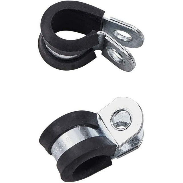 20 Pack 1/2 Inch Cable Clamp, Rubber Cushioned Insulated Clamp,Zinc ...