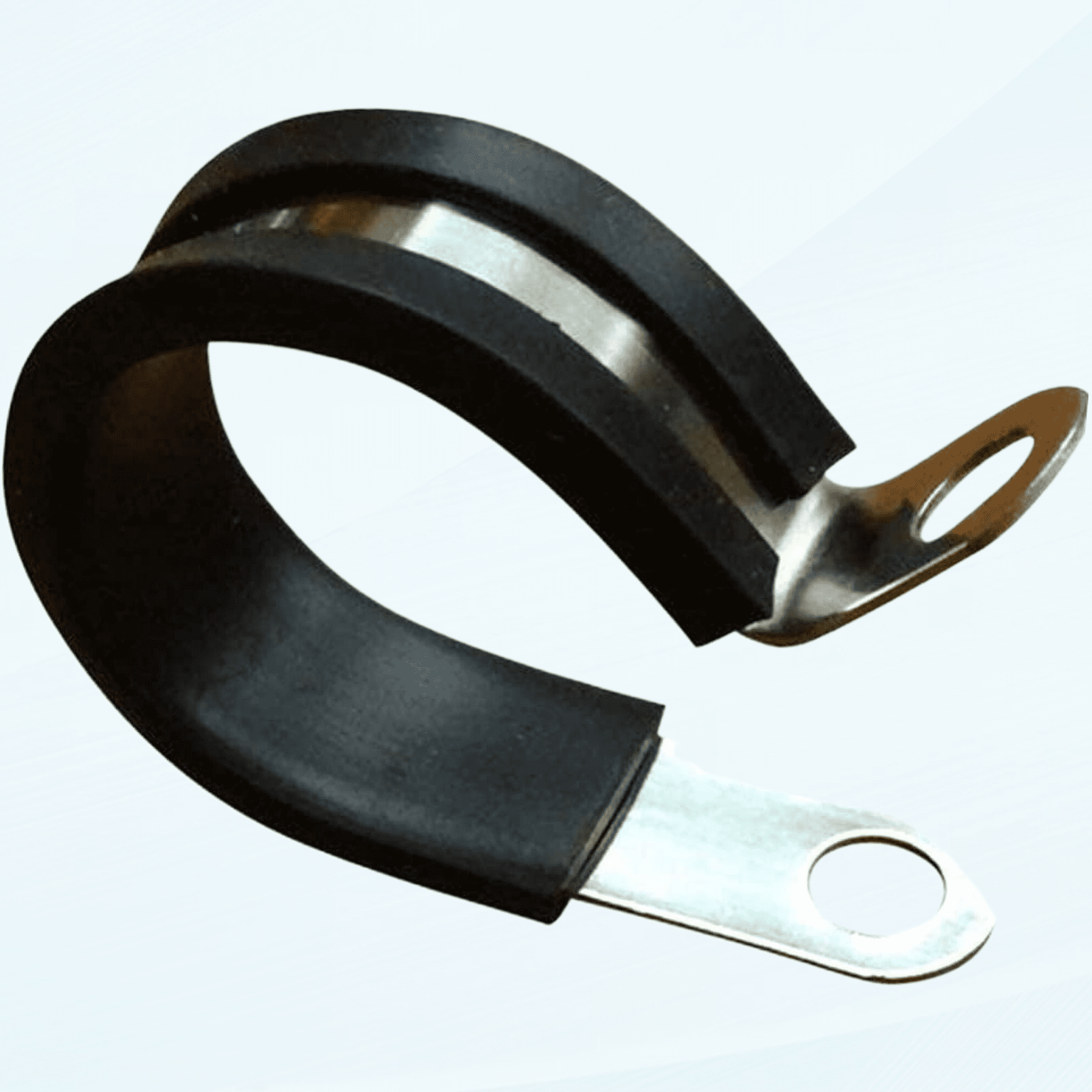 20 Pack 1/2 Inch Stainless Steel Cable Clamp, Rubber Cushioned ...