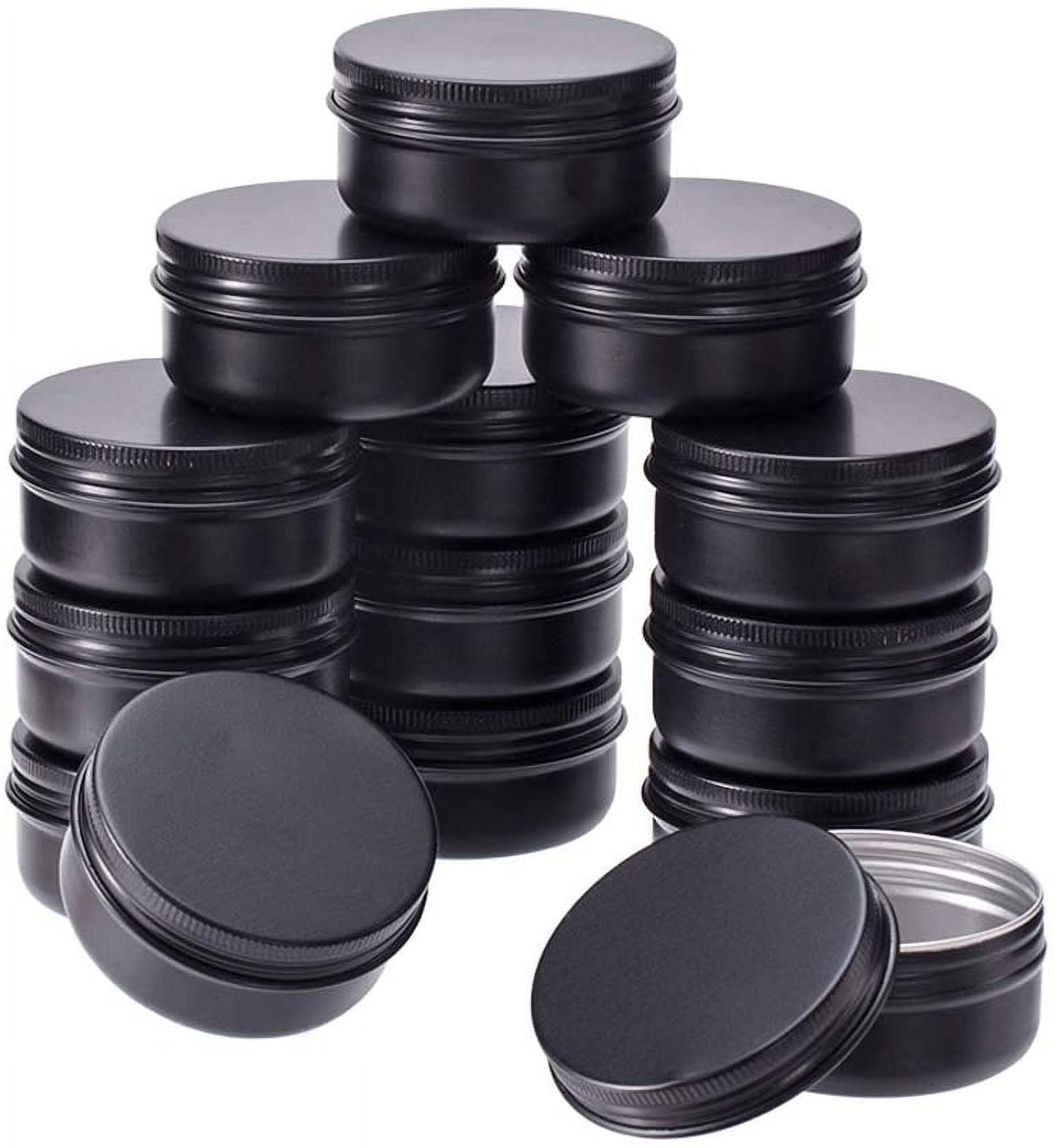 20 Pack 1.7 OZ Tin Cans Screw Top Round Aluminum Cans Screw Lid ...