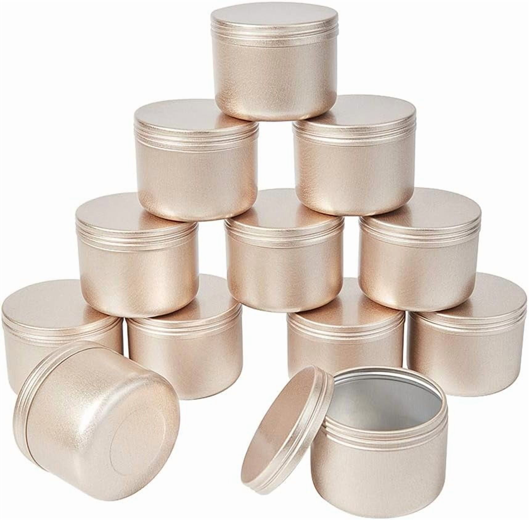 20 Pack 1.7oz Tins Deep Solid Slip Top Round Tin Containers with Lids ...
