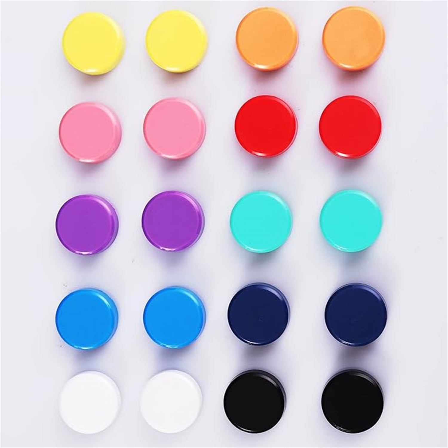 20 Pack 10 Colors Refrigerator Magnets Colorful Fridge Magnet, Locker ...
