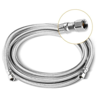 Fluidmaster 12IM72 Braided Stainless Steel Ice Maker Connector, 1/4 ...