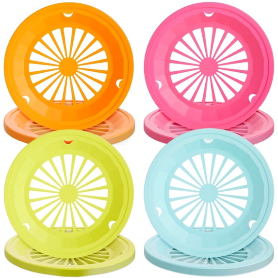 20 Pack 10 inch Reusable Plastic Paper Plate Holders, Heavy Duty Picnic ...