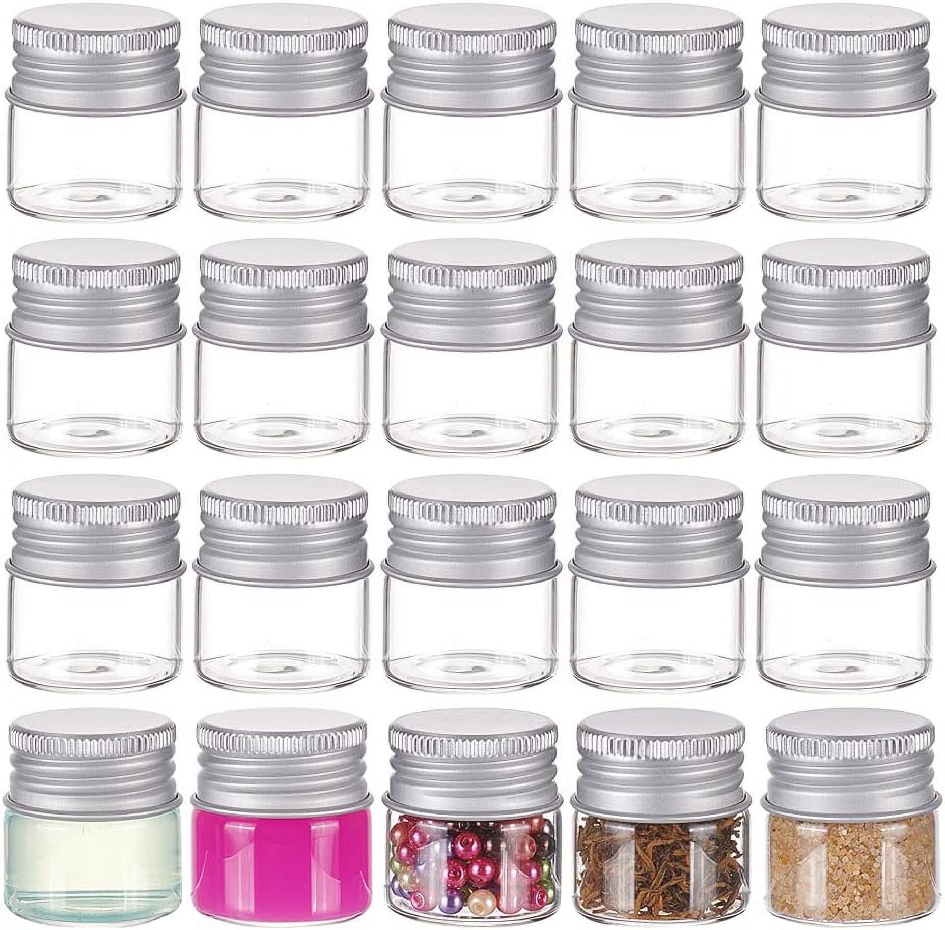 20 Pack 10ml/0.34oz Glass Empty Cosmetic Containers Glass Bottles ...