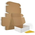 20 Pack 12x9x4 Shipping Boxes, 10 Pack White and 10 Pack Brown ...