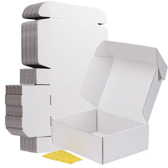 Foryoubyyu, Shipping boxes, 12x9x4, 20 Pack White Cardboard - Walmart.com