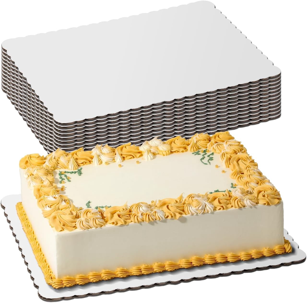 20 Pack 14x10 Rectangle Cake Boards Quarter Sheet Cake Board ...