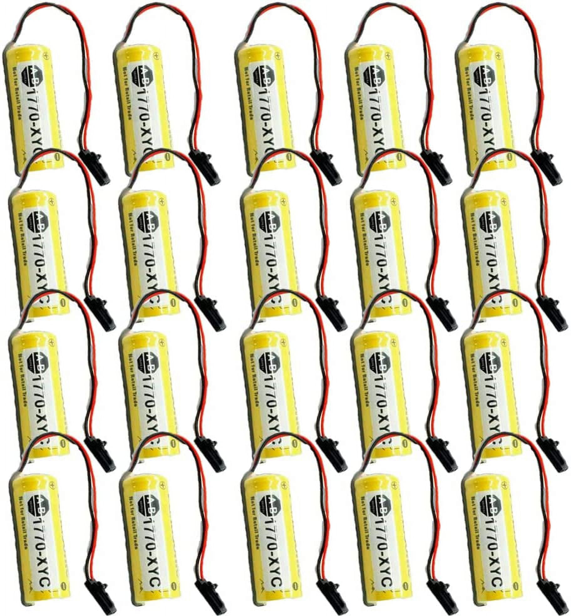 (20-Pack) 1770-XYC 3V 1800mAh Non-Rechargeable Battery for PLC 1770-XYC ...