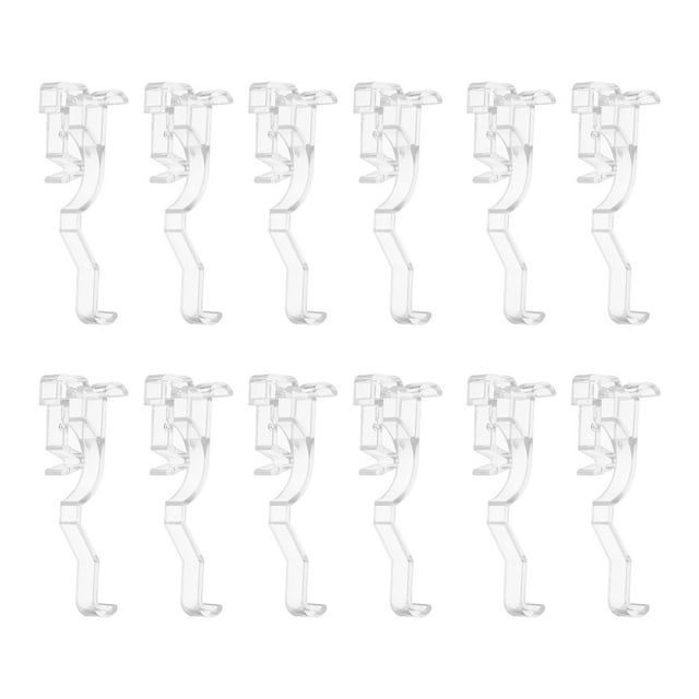 20 Pack 2.5 Inch Clear Valance Clips, Hidden Window Blind Valance ...