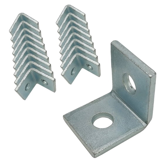20 Pack - 2 Hole, L Shaped 90 Degree Connector Bracket for All 1-5/8 ...