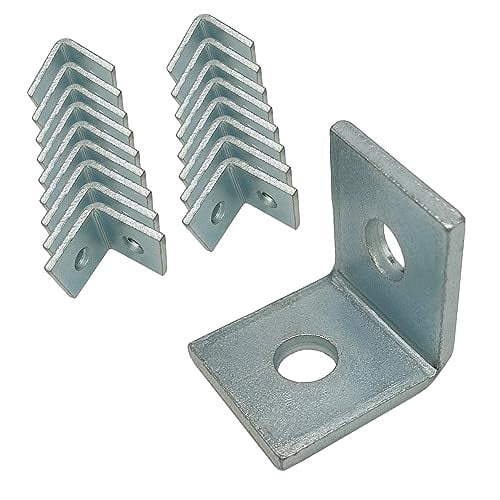 20 Pack - 2 Hole, L Shaped 90 Degree Connector Bracket for All 1-5/8 ...