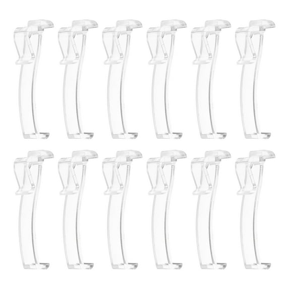 Uxcell 20 Pack 2 inch Clear Valance Clips Hidden Window Blind Valance ...