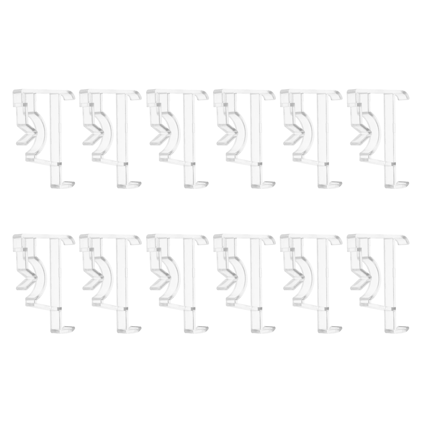 20 Pack 2 Inch Clear Valance Clips, Hidden Window Blind Valance ...
