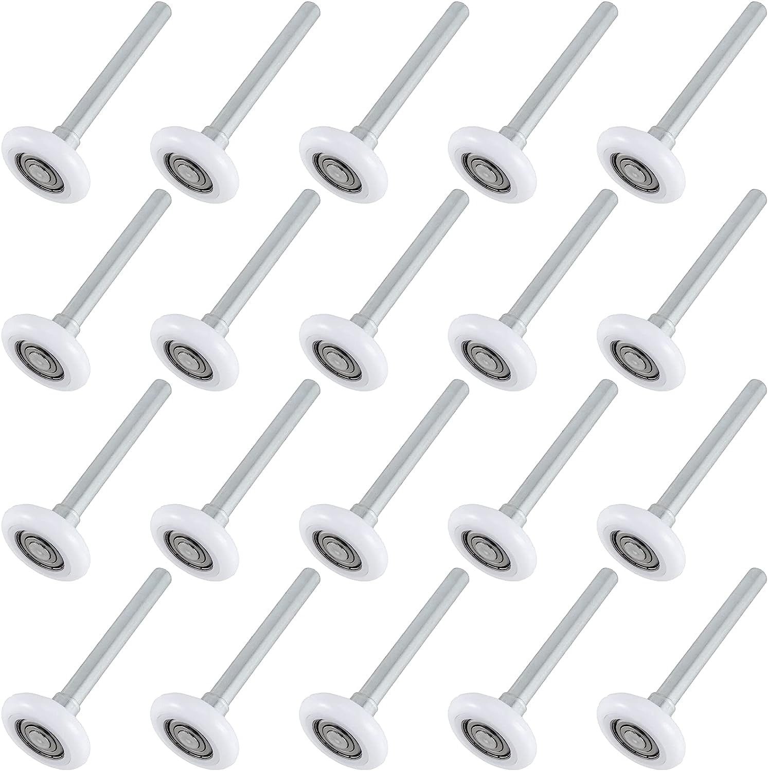 20 Pack 2 Inch Garage Door Rollers, Nylon Garage Door Rollers, 6200ZZ ...
