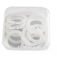 20 Pack 20 1 Pieces Plastic Rings Plastic Loose Leaf Rings Multi Color ...
