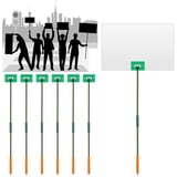 20 Pack 24 Inch Handheld Protest Sign Holders Yard Signs Stakes Blank ...