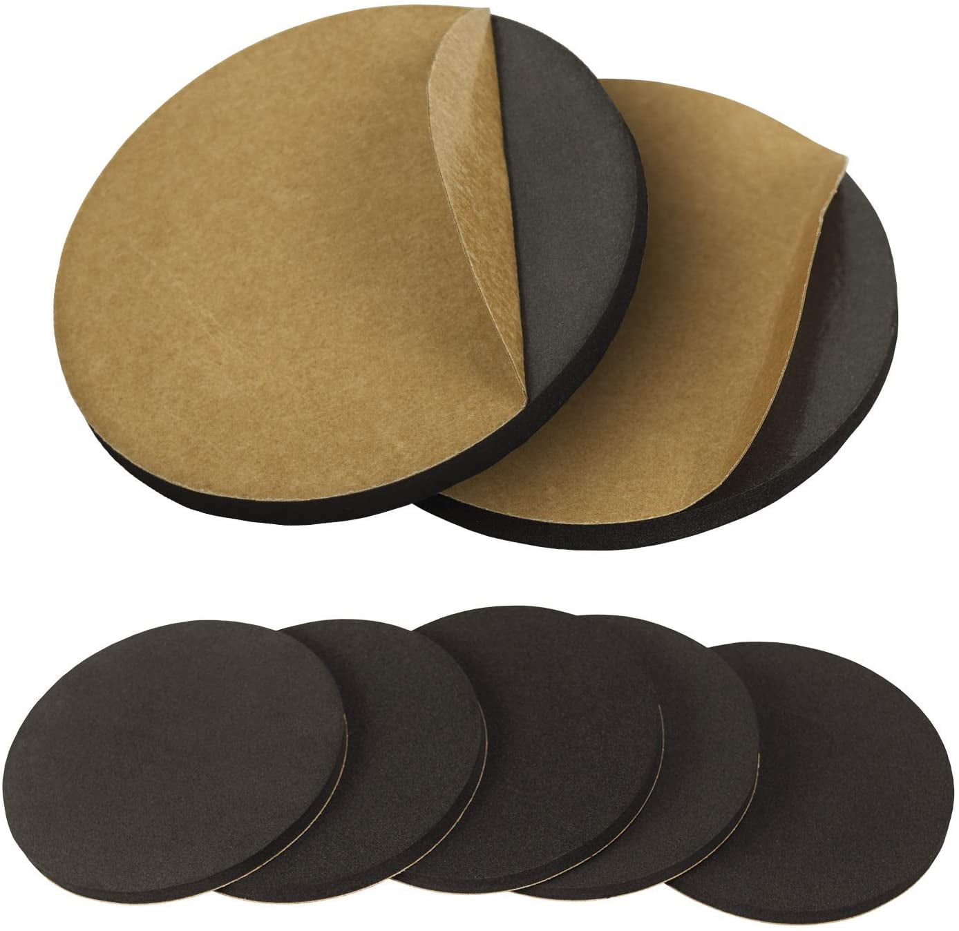 20 Pack 3.6 x 1/4 Thick Door Knob Wall Protector Door Knob Stopper With ...