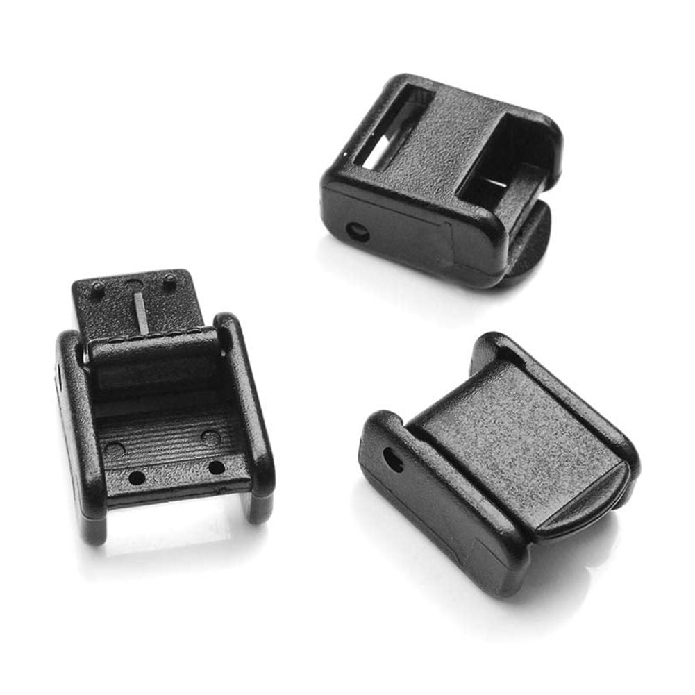 20 Pack 3/8"(10mm) Cam Lock Cam Buckles Plastic Black Toggle Clip ...