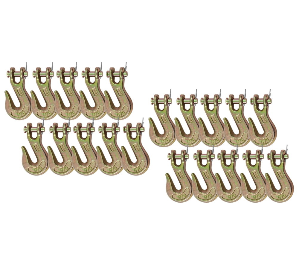 20 Pack 3/8 Clevis Grab Hooks Grade 70 for Wrecker Tow Chain - 6,600 ...