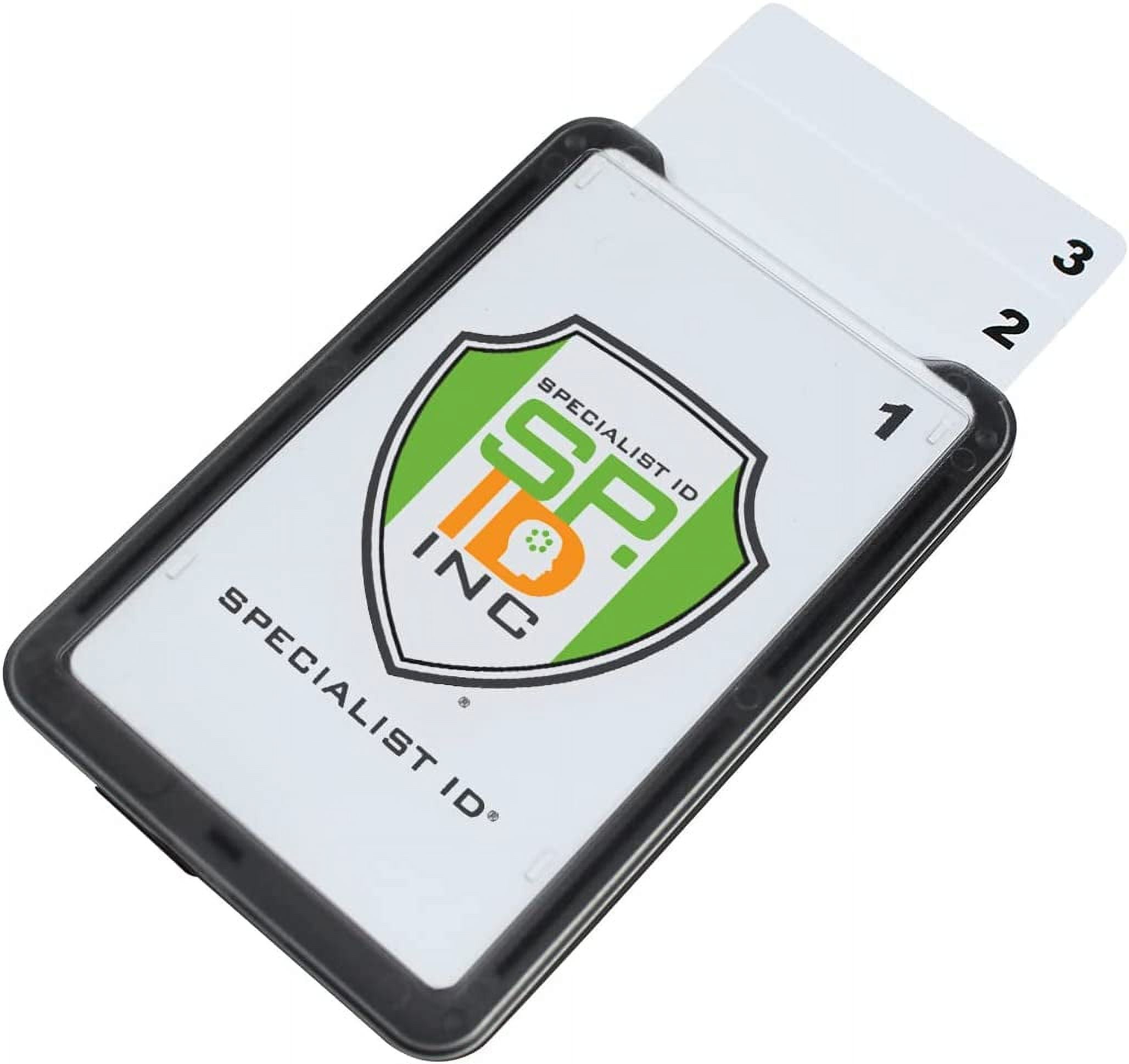 20 Pack - 3 Card Badge Holder Up to Three ID Badges - Heavy Duty ...