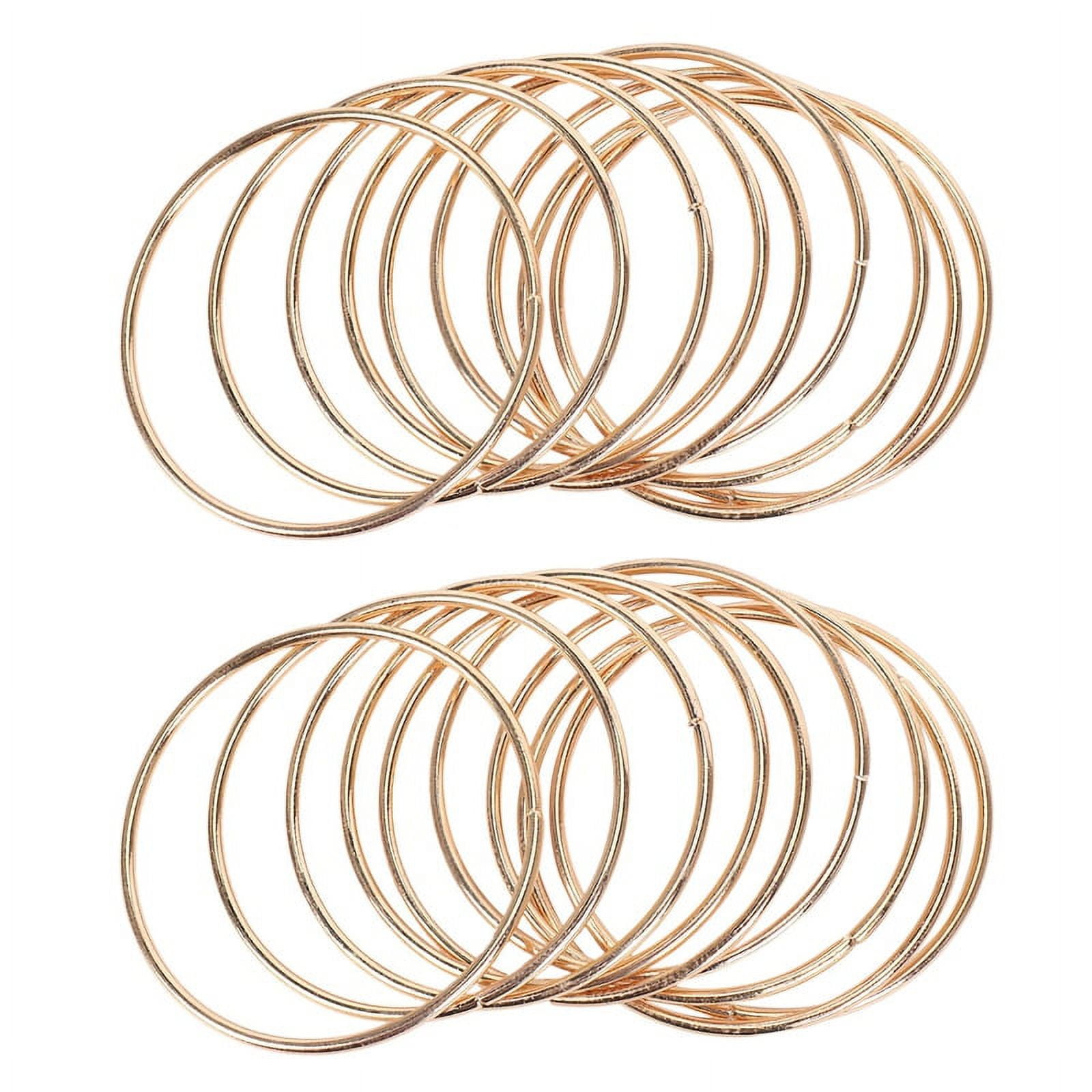 20 Pack 3 Inch Gold Dream Catcher Metal Rings Hoops Macrame Ring for ...