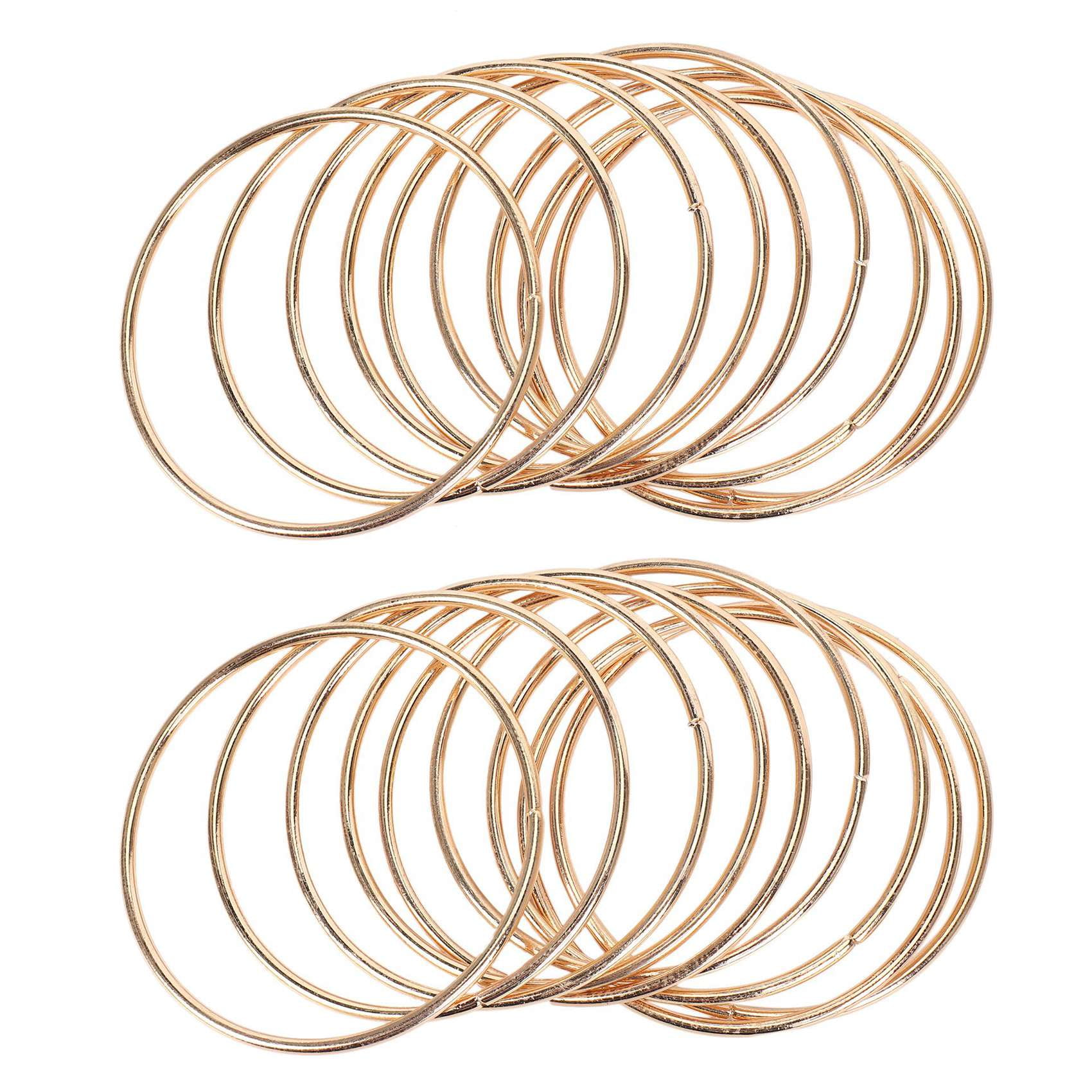 20 Pack 3 Inch Gold Dream Catcher Metal Rings Hoops Macrame Ring for ...