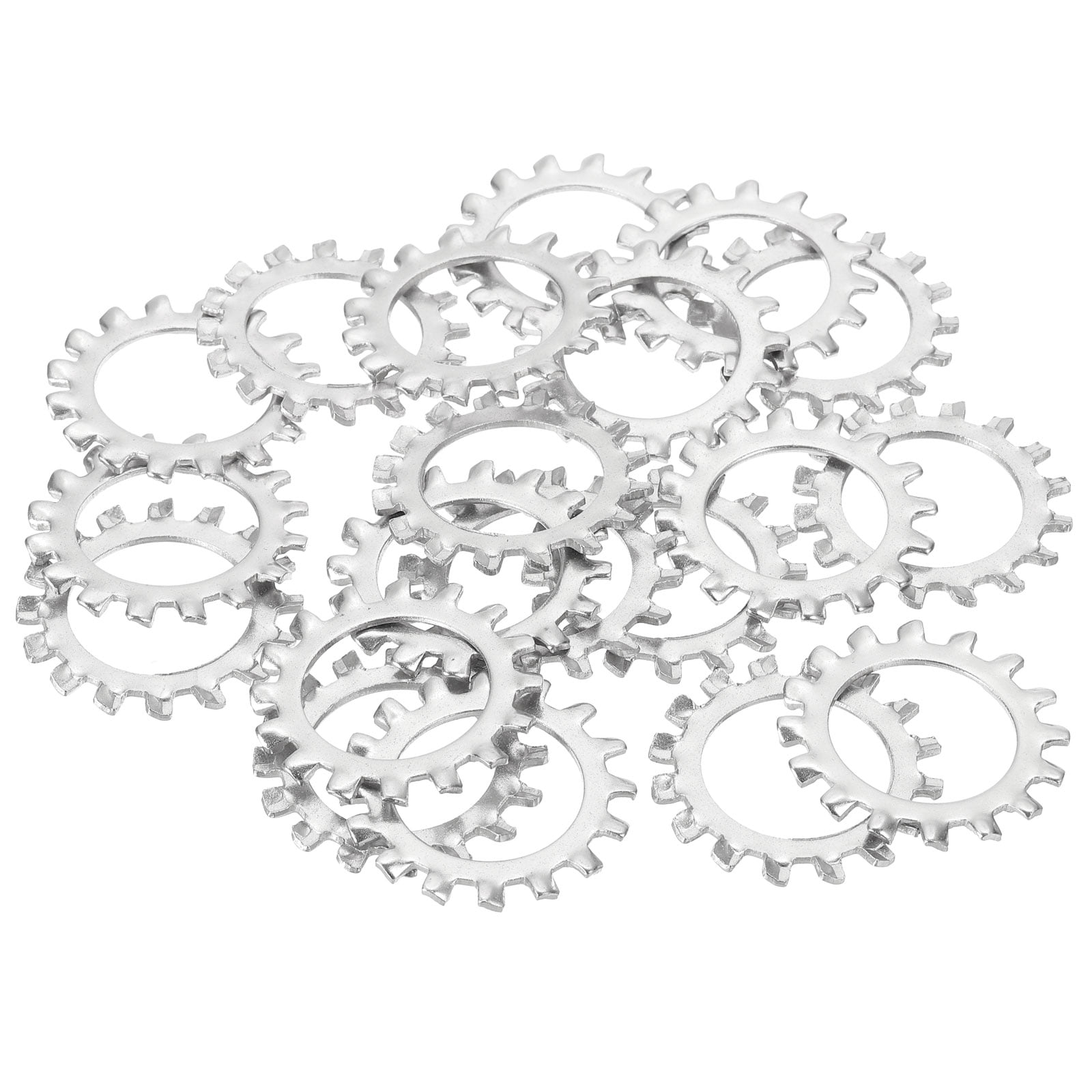 20 Pack 304 Stainless Steel External Tooth Lock Washers, M24 Star ...