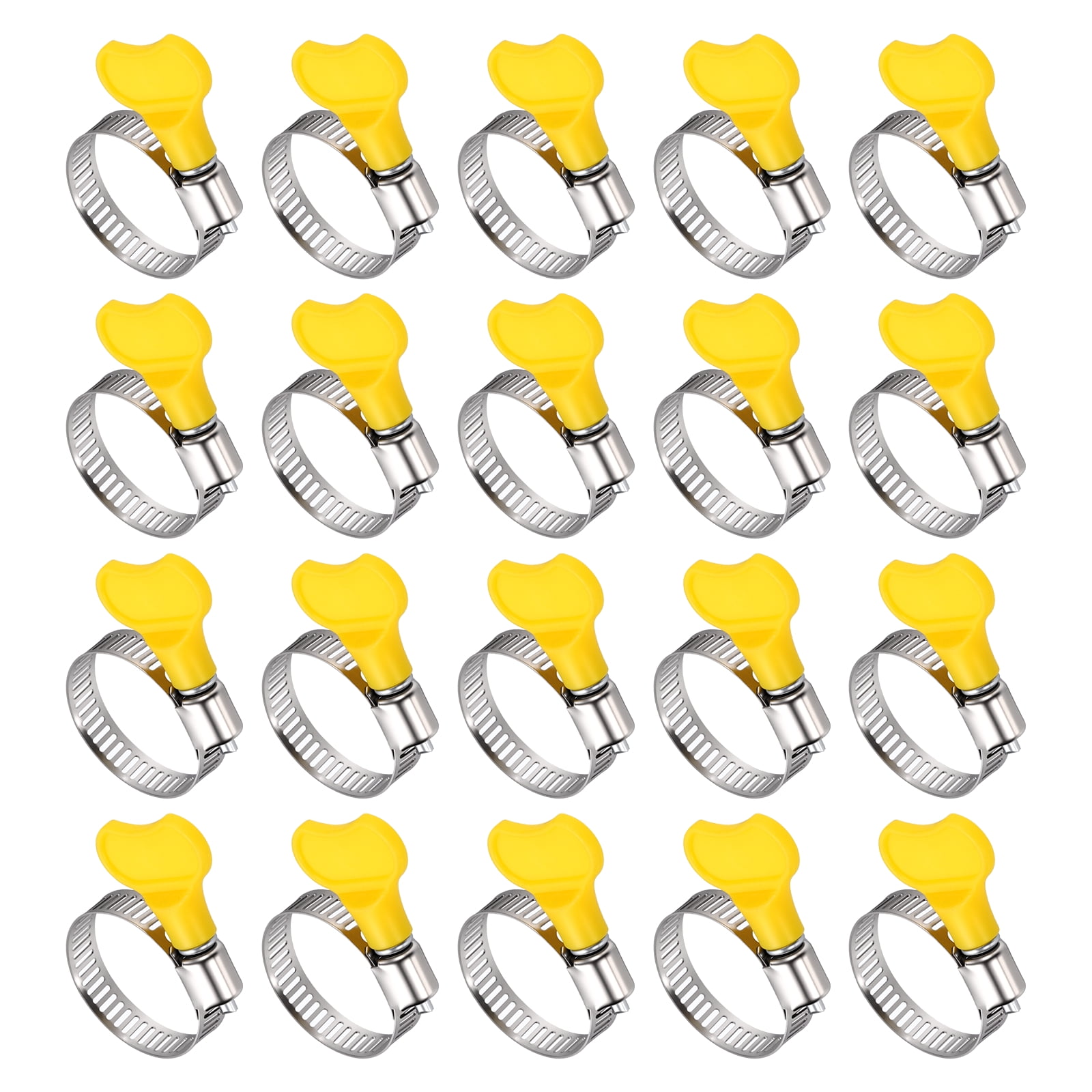 20 Pack 304 Stainless Steel Key Hose Clamps, 19-29mm (3/4" to 1-1/8 ...