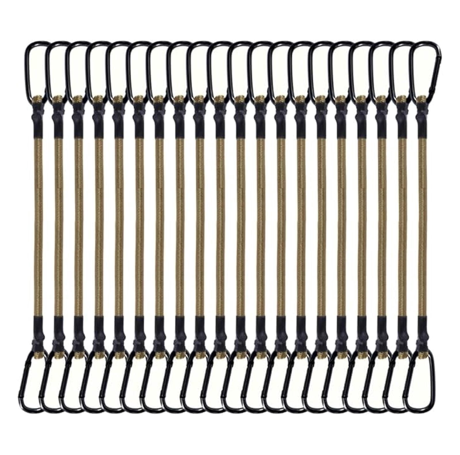 20 Pack 32" Bungee Cords with Carabiner, Heavy Duty Outdoor Bungie ...