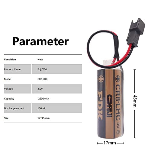 (20 Pack) 3V Battery Compatible with Fuji FDK CR8.LHC 17430, Toto CR8-LHC TH559EDV410R, TOTO ...
