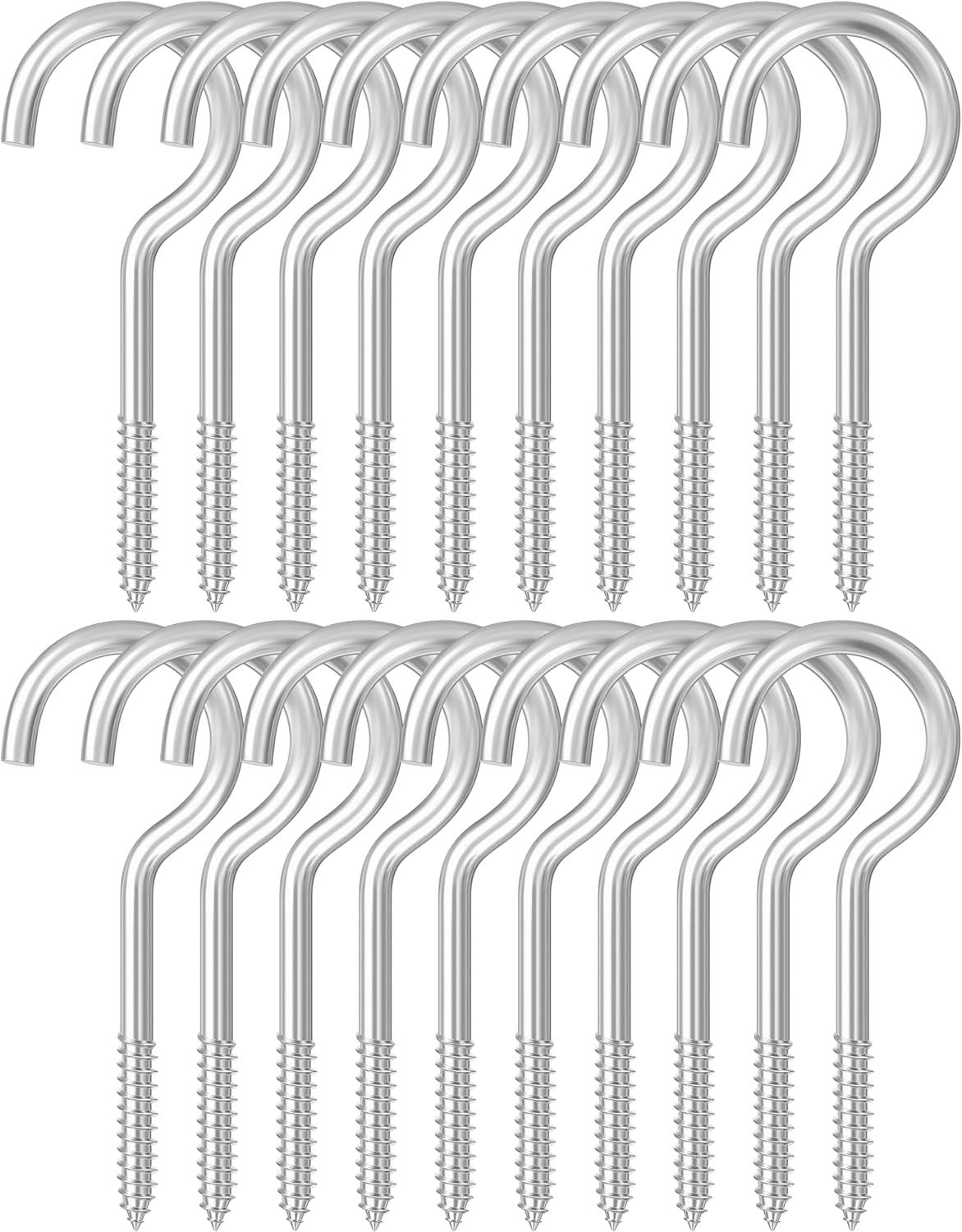 20 Pack 4 Inch Screw Hooks for Hanging Plants Hanger Hooks for Outdoor ...